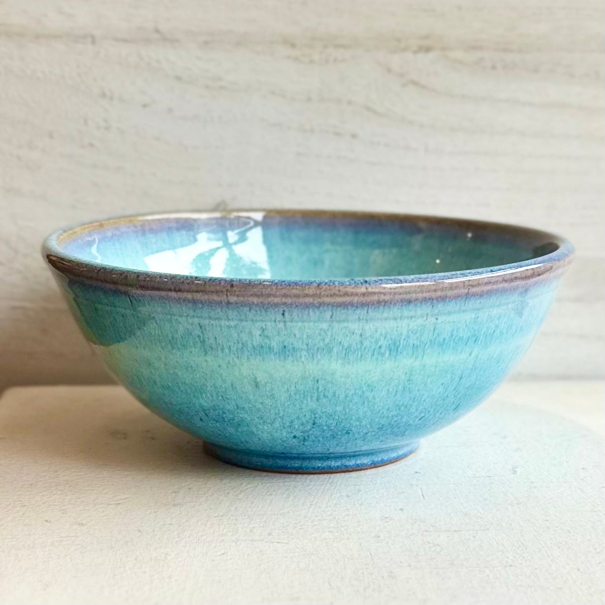 Sea Foam Small Footed Bowl | Valerie's Gallery