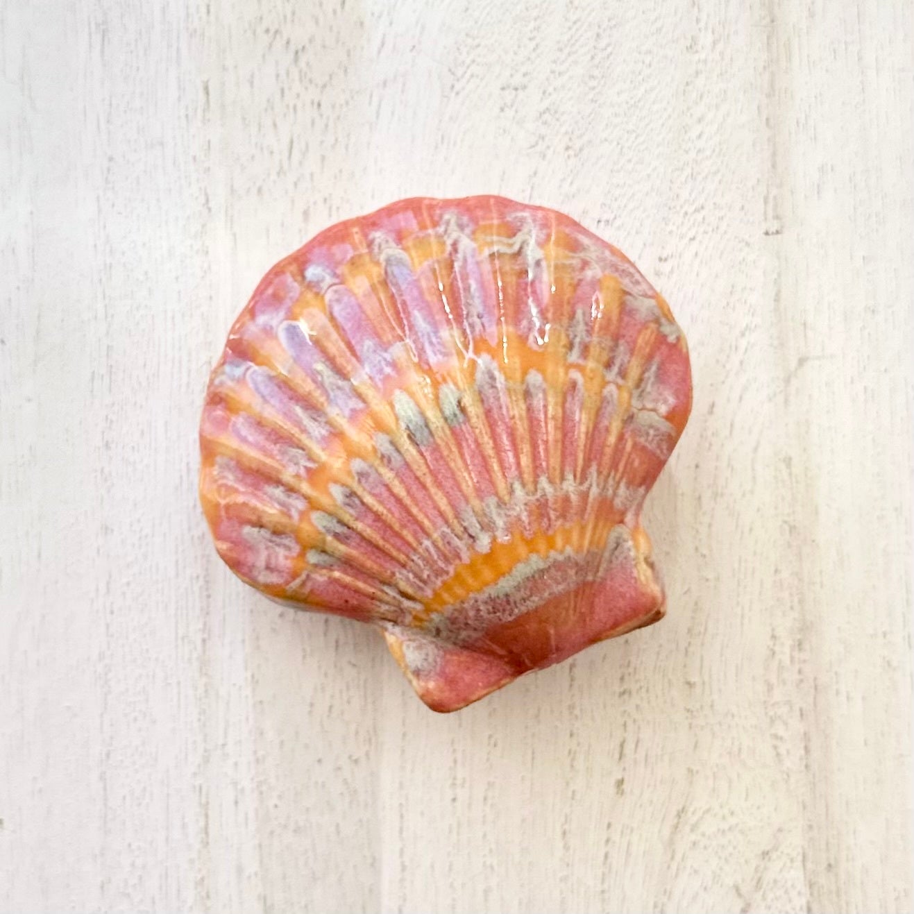Shell Rattle - Coral | Valerie's Gallery