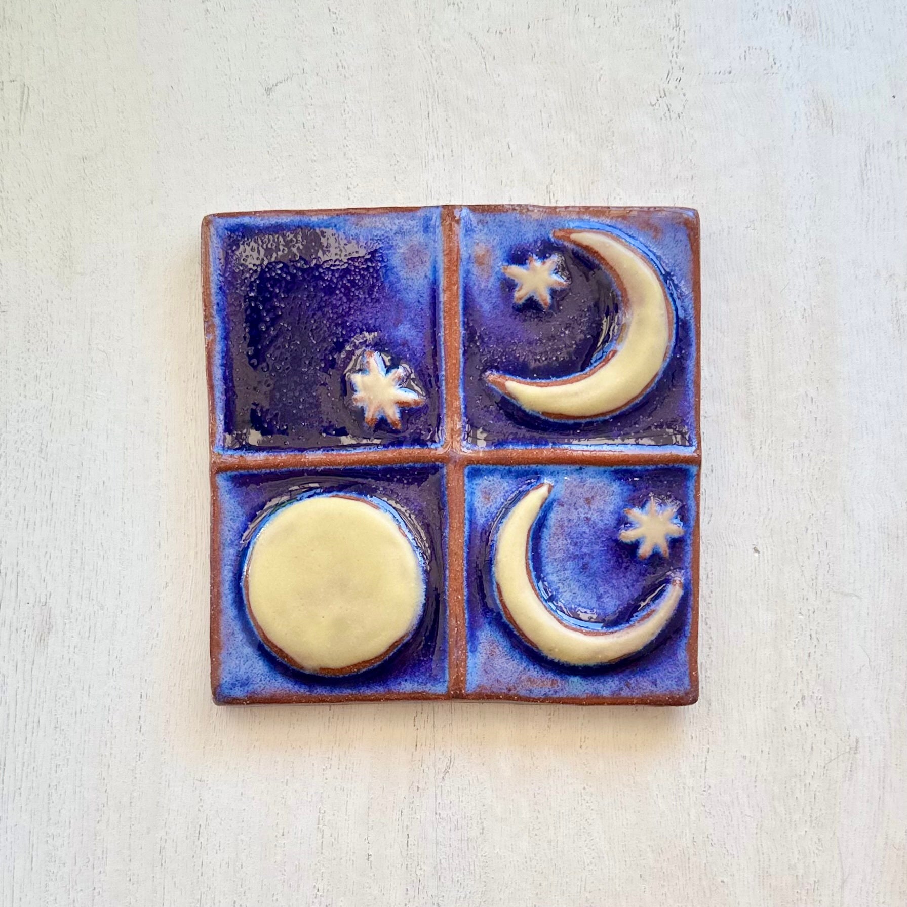 Phases of the Moon Tile | Valerie's Gallery