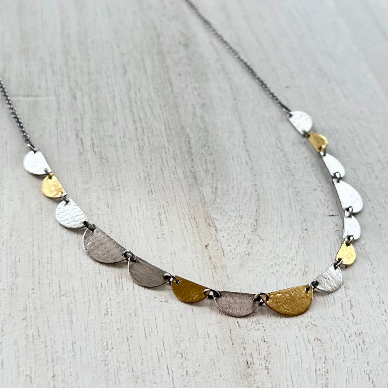 Mixed Metal Hemi Necklace | Valerie's Gallery